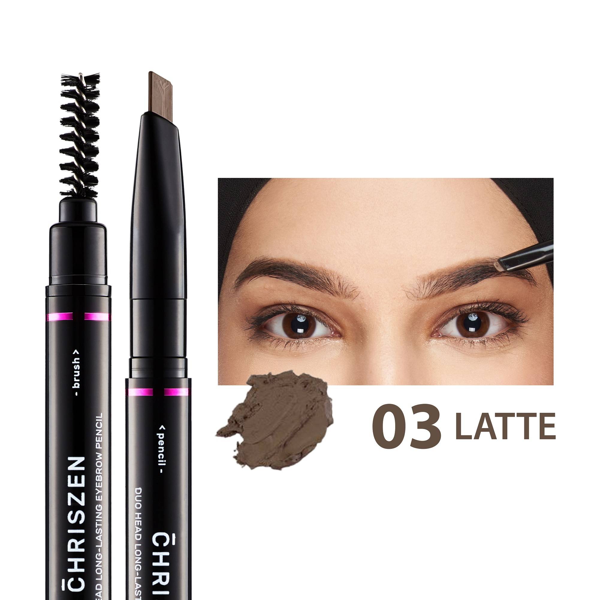 Chriszen 2-in-1 Long Lasting Eyebrow Pencil