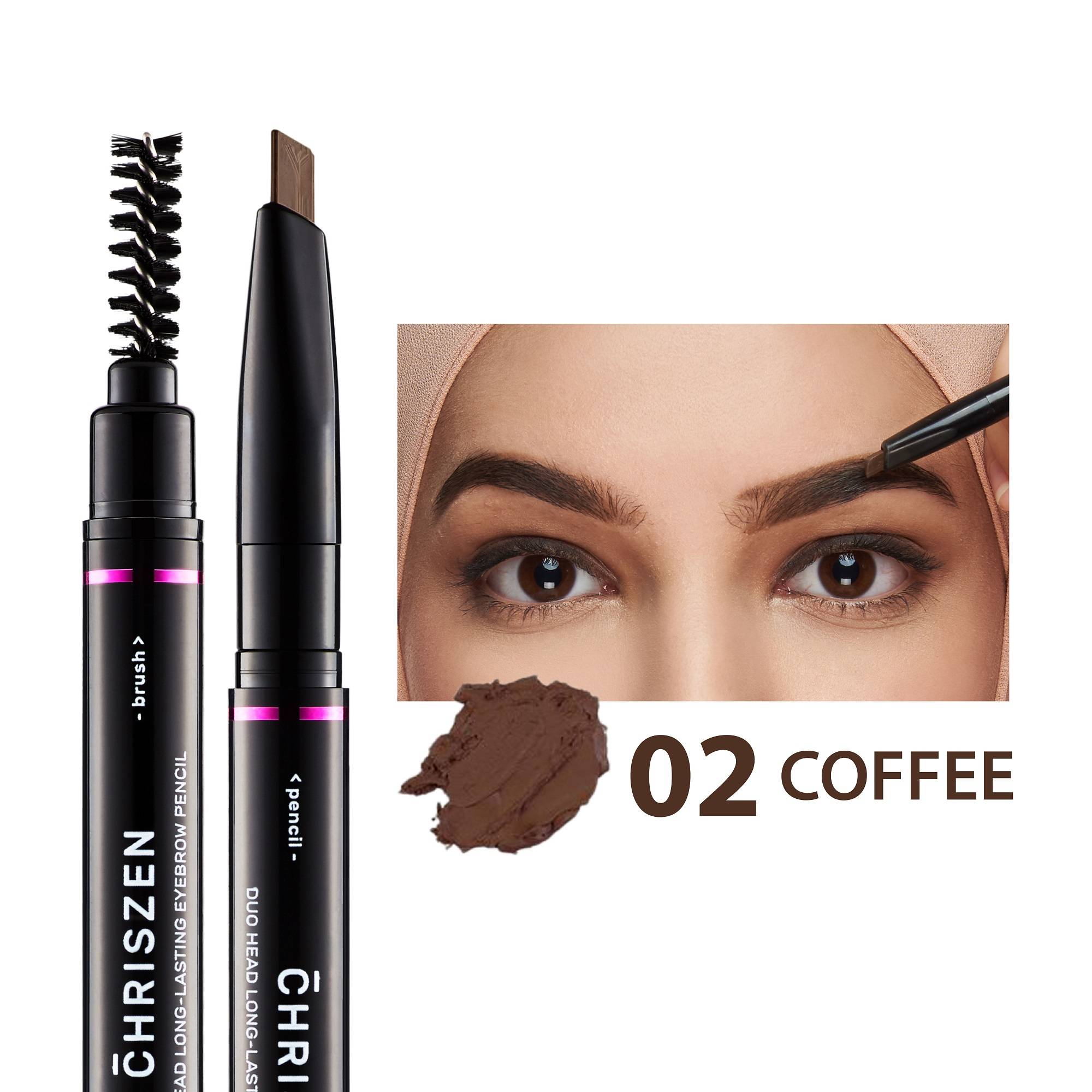 Chriszen 2-in-1 Long Lasting Eyebrow Pencil