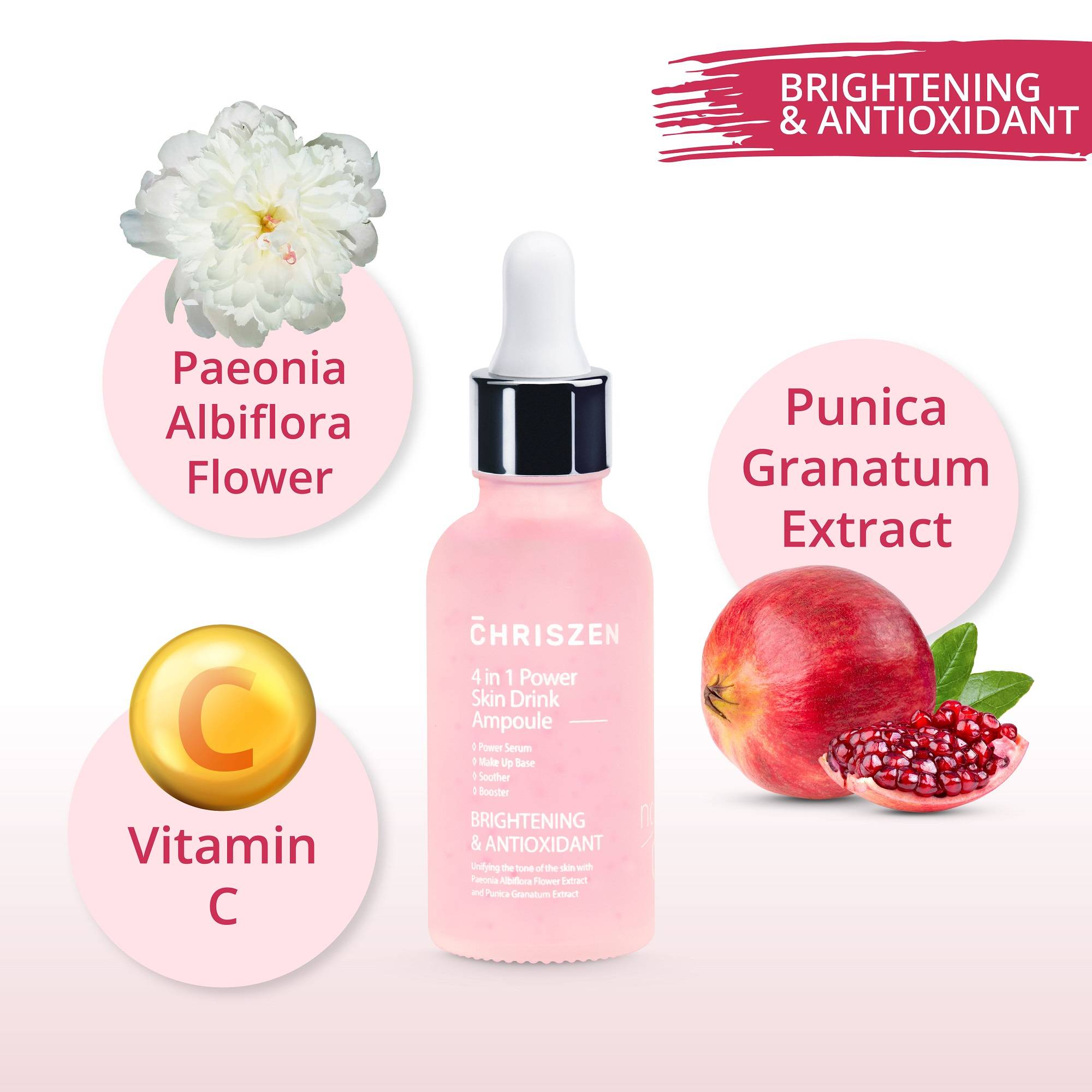 Chriszen 4 In 1 Power Skin Drink Brightening & Antioxidant Ampoule